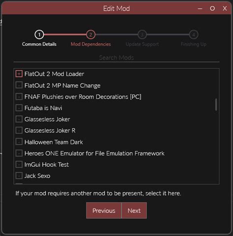 Usage Flatout 2 Mod Loader Documentation