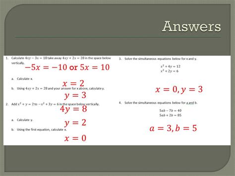 Ppt Solving Non Linear Simultaneous Equations Powerpoint Presentation