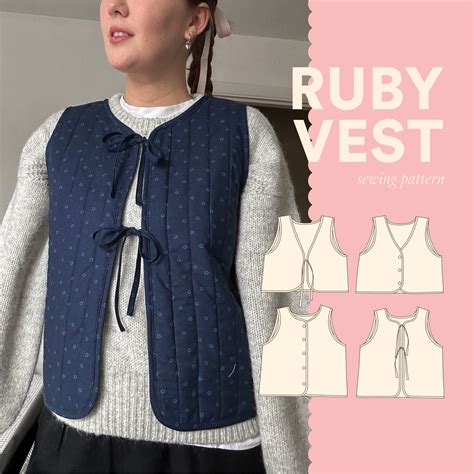 Ruby Vest Sewing Pattern Syd Graham Patterns