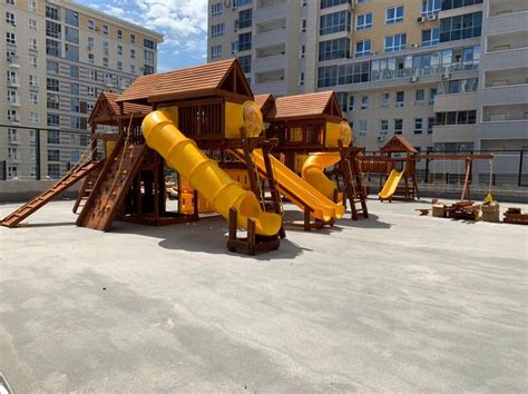 Где можно купить готовую детскую уличную площадку? Заказать деревянные ...