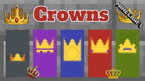 Minecraft Crown Banner Designs Its Banner Time Youtube