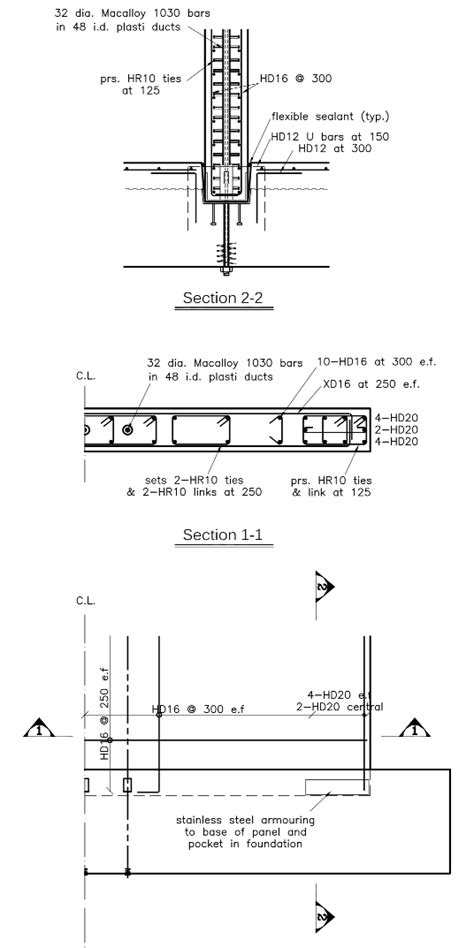 An Example Of A Reviewed Post Tensioned Connection Download