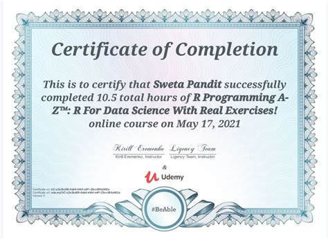 Sweta Pandit On Linkedin Successfully Completed R Programming Course