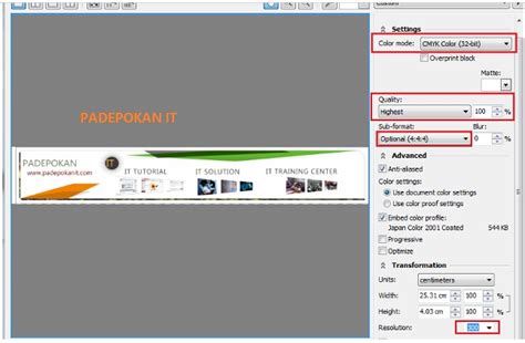 Cara Export File Cdr Coreldraw Ke  Dengan Kualitas Terbaik ~ Multimedia Smkn 2 Bungo