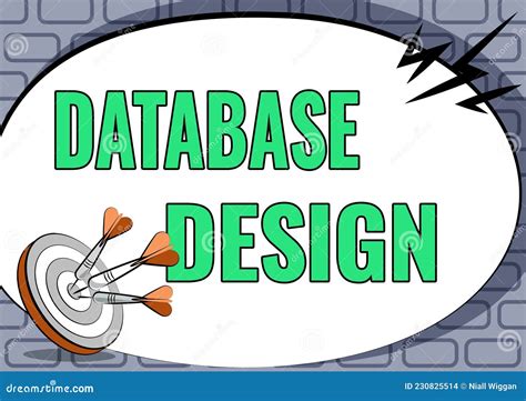 Text Sign Showing Database Design Conceptual Photo Organisation Of