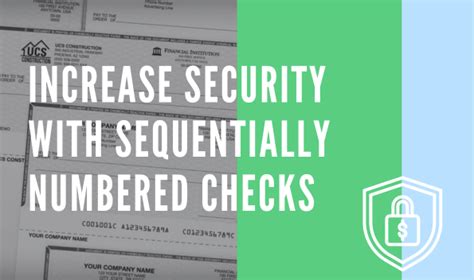 Increase Security With Sequentially Numbered Checks Tension Envelope