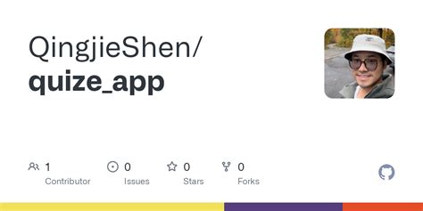Github Qingjieshenquizeapp An App That Can Help You Test Your