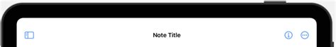 Ipad Customizable Toolbars