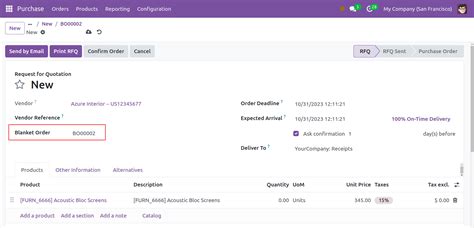 Purchase Agreement In Odoo 17 Purchase Odoo 17 Community Book
