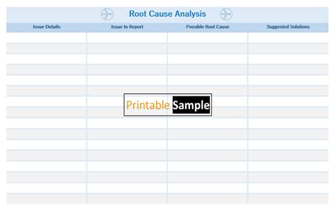 10 Free Root Cause Analysis Templates Printable Samples