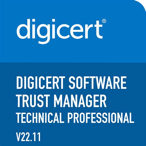 Digicert Software Trust Manager Technical Professional V2211 Credly