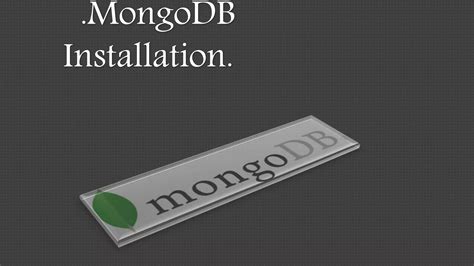 Mongo Db Introduction And Installation On Windows Pptx
