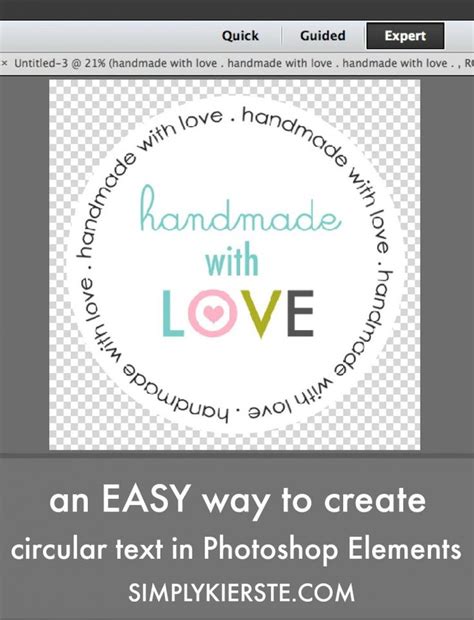 an easy way to create circular text in photoshop elements photoshop