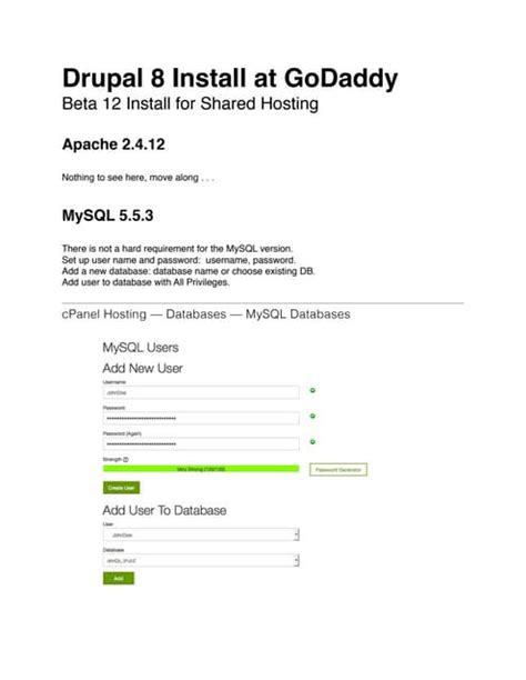 Drupal 8 Beta On Godaddy Notes Pdf