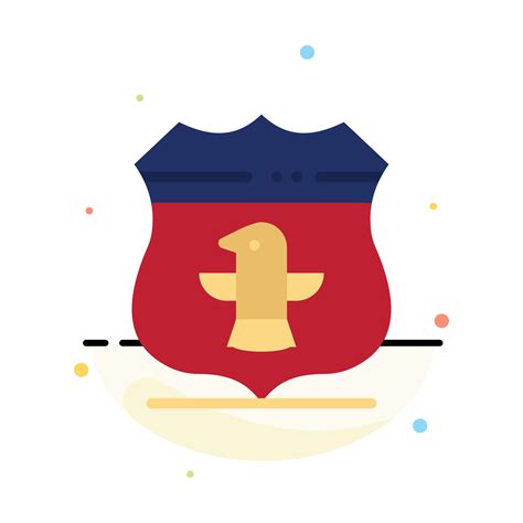 Shield Usa American Security Abstract Flat Color Icon Template 13119435