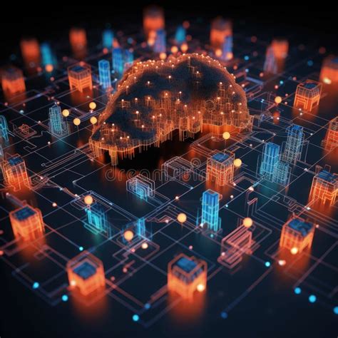 Innovative Communication Tech Concept Of A Globally Connected World Cloud Computing Network