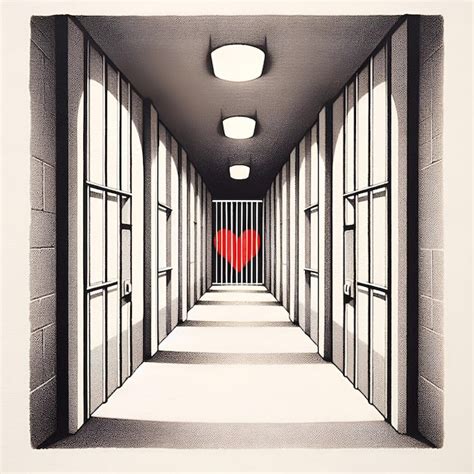 Vector Corridor With Red Heart Logo Premium Ai Generated Vector