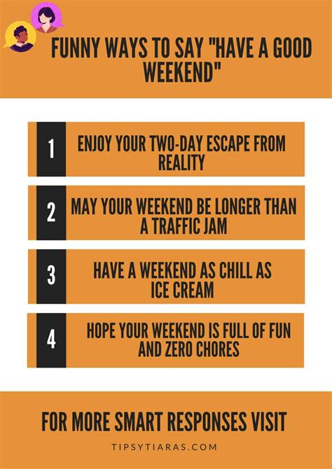 25 Funny Ways To Say Have A Good Weekend