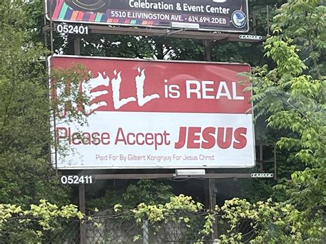 Coincidentally Someone Put Up A New Hell Is Real Sign And The Sign