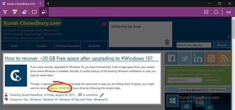 how to make web note from edge browser in windows 10 kunal chowdhury