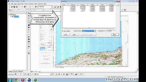 ArcGis Tutorial Géoréférencer une carte scannée avec ArcMap YouTube