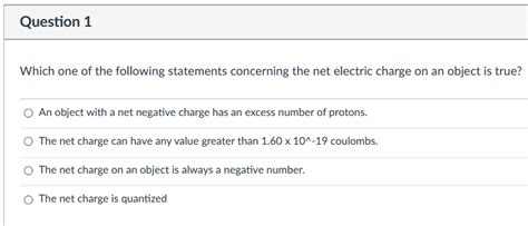 Solved Which One Of The Following Statements Concerning The Chegg Com