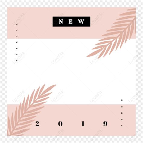 분홍색 사각형 소셜 미디어 일러스트 디스플레이 테두리카드인쇄 Png 일러스트 무료 다운로드 Lovepik