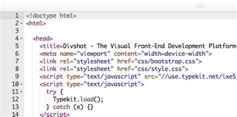 divshot 1 0 visual front end development for bootstrap and beyond