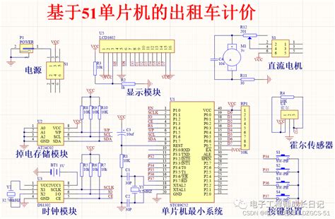 基于51单片机的出租车计价器（霍尔测速） 51单片机出租车计价器 csdn博客