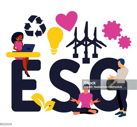 Ilustración De Esg Ambiental Social Y Gobernanza Y Más Vectores Libres