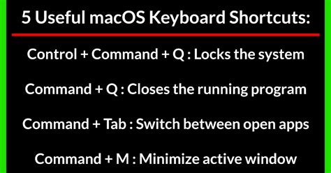 Useful MacOS Keyboard Shortcuts
