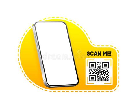 Scan Me Qr Code Scan For Smartphone Qr Code Sticker Qr Code For