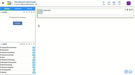 importing data kbase documentation