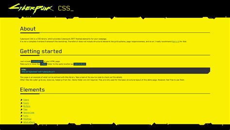 feedback cyberpunk css
