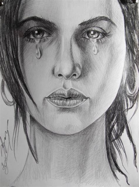 Drawing Girl Crying