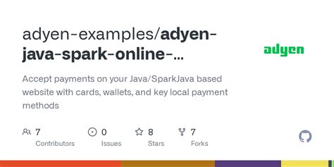 GitHub Adyen Examples Adyen Java Spark Online Payments Accept