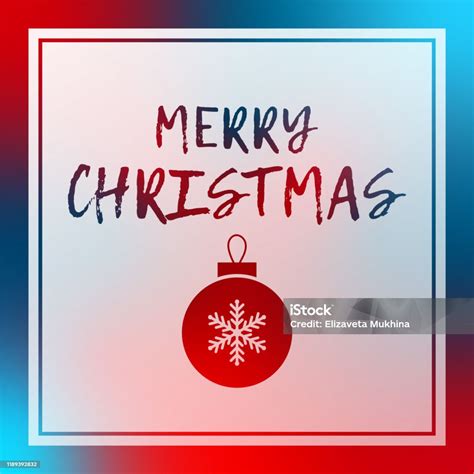 메리 크리스마스 벡터 축하합니다 인사말 카드 그라데이션 배경 눈송이공 겨울 휴가 일러스트 0명에 대한 스톡 벡터 아트 및 기타