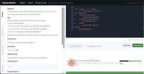30daysofcode Day3 Hackerrank Problemsolving Codingchallenge