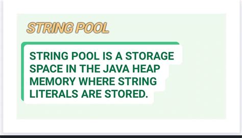 What Is String Pool In Java Anusha M