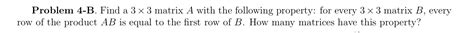 solved problem 4 b ﻿find a 3×3 ﻿matrix a with the following