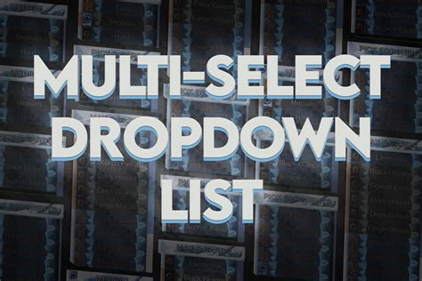 Multiselect DropDown List GUI 工具 Unity Asset Store