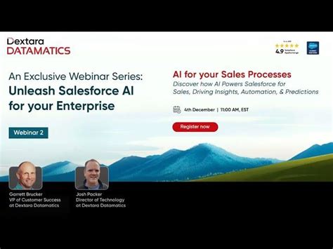 Dextara Datamatics On Linkedin Unleash Salesforce Ai For Your Enterprise Webinar 2 Ai For