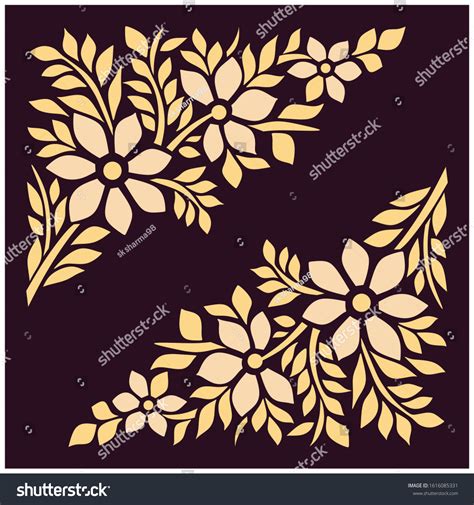 Classic Floral Vector Element Invitation Card Stock Vector Royalty Free 1616085331 Shutterstock
