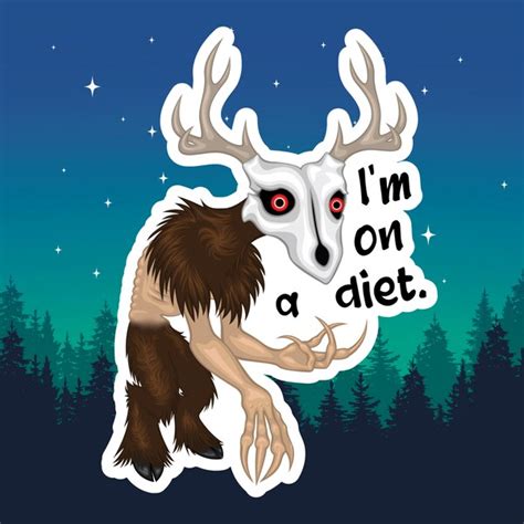Cute Wendigo Art Etsy