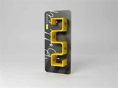 Premium Psd Empty Rack Mockup