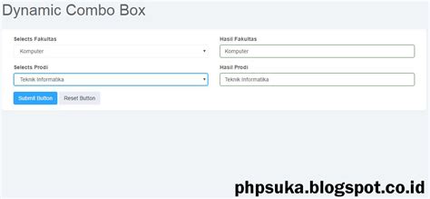 Membuat Dynamic Combo Box Dengan Jquery Select Dan Pilih Multiple