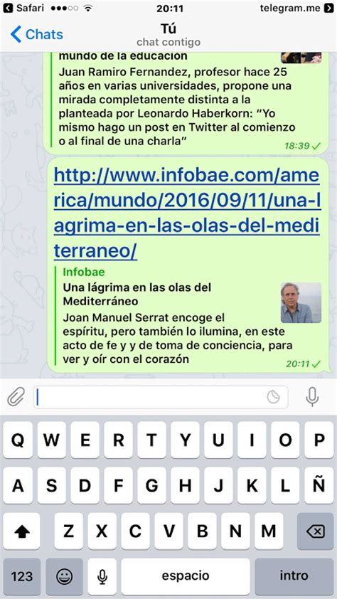 Ahora Los Contenidos De Infobae También Se Pueden Compartir A Través De