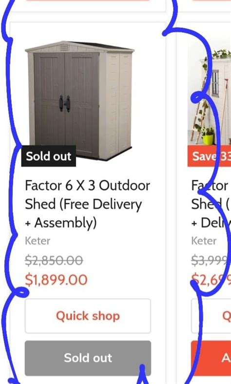 Keter Factor 6 X 3 Outdoor Shed Furniture And Home Living Outdoor