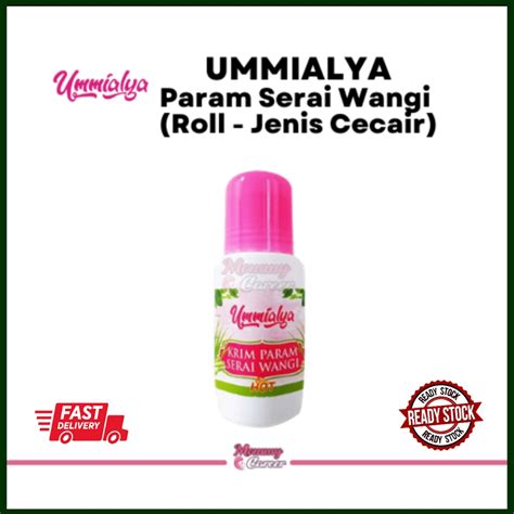 Param Serai Wangi Ummialya Cecair Param Roll On Set Ibu Berpantang