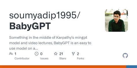 GitHub Soumyadip BabyGPT Something In The Middle Of Karpathy S Mingpt Model And Video